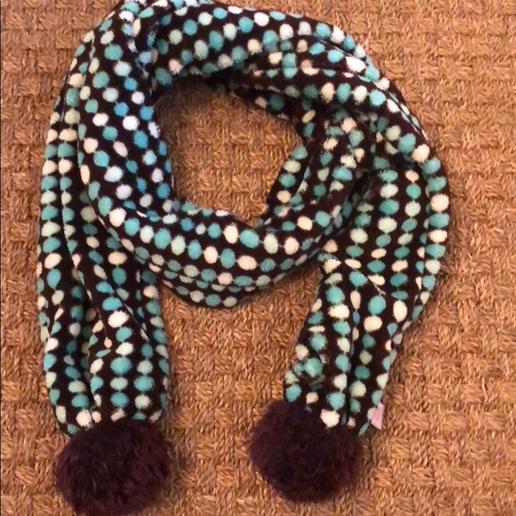 Justice | Other | Justice Teal Brown Polka Dot Scarf | Poshmark